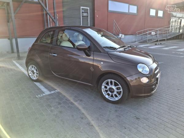 Brown Fiat 500 2012 in Vilnius, with an engine capacity of 1.40 L and mileage of 118 thousand km for 4950 €, photo 5 on AUTOMOTO.COM.LV