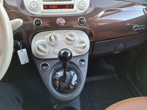 Brown Fiat 500 2012 in Vilnius, with an engine capacity of 1.40 L and mileage of 118 thousand km for 4950 €, photo 8 on AUTOMOTO.COM.LV