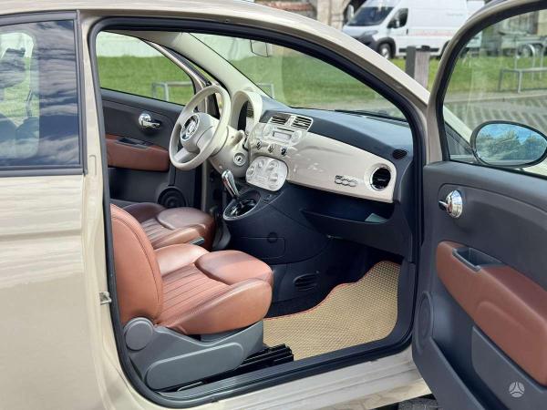 Фиат 500 2014 в Каунас на AUTOMOTO.COM.LV Коричневый Фиат 500 2014 в Каунас, объемом двигателя 1.24 л и пробегом 72 тыс. км за 6500 €, фото 8 на AUTOMOTO.COM.LV