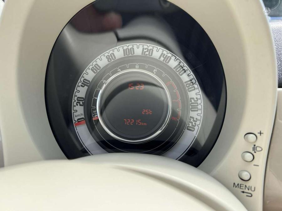 Brūns Fiat 500 2014 Kauņa, ar dzinēja tilpumu 1.24 L un nobraukumu 72 tūkst. km par 6500 €, foto 15 vietnē AUTOMOTO.COM.LV