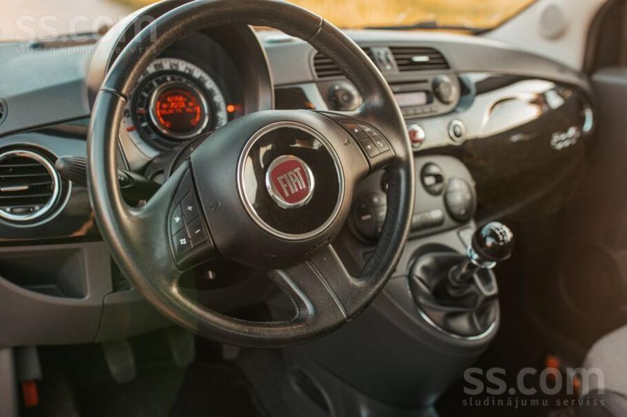 Fiat 500 2013 in Riga, with an engine capacity of 1.20 L and mileage of 167 thousand km for 4950 €, photo 5 on AUTOMOTO.COM.LV