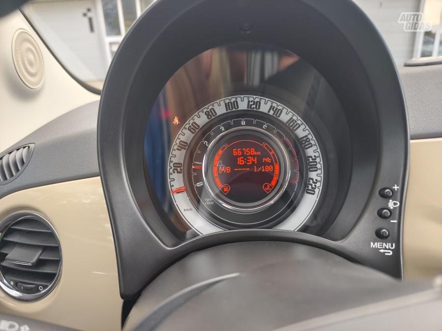 Fiat 500 2013 in Kaunas, with an engine capacity of 1.20 L and mileage of 67 thousand km for 6100 €, photo 13 on AUTOMOTO.COM.LV