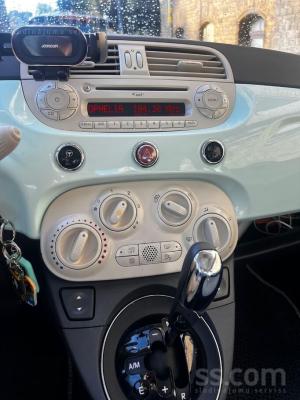 Green Fiat 500 2014 in Riga, with an engine capacity of 1.20 L and mileage of 113 thousand km for 5200 €, photo 7 on AUTOMOTO.COM.LV