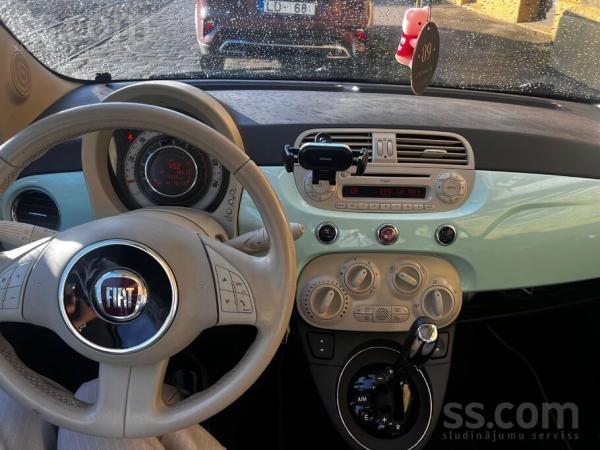 Zaļš Fiat 500 2014 Rīga, ar dzinēja tilpumu 1.20 L un nobraukumu 113 tūkst. km par 5200 €, foto 7 vietnē AUTOMOTO.COM.LV