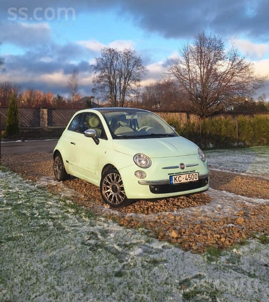Zaļš Fiat 500 2015 Rīga, ar dzinēja tilpumu 1.20 L un nobraukumu 132 tūkst. km par 7400 €, foto 3 vietnē AUTOMOTO.COM.LV