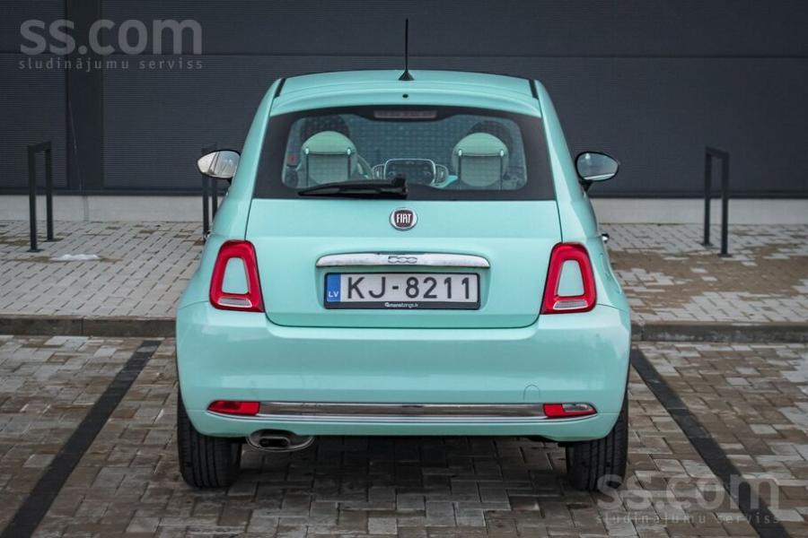 Green Fiat 500 2016 in Riga, with an engine capacity of 1.20 L and mileage of 156 thousand km for 5990 €, photo 6 on AUTOMOTO.COM.LV
