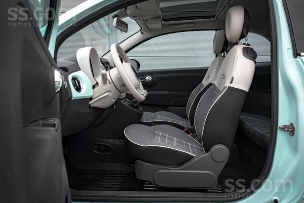 Зеленый Фиат 500 2016 в Рига, объемом двигателя 1.20 л и пробегом 156 тыс. км за 5990 €, фото 8 на AUTOMOTO.COM.LV