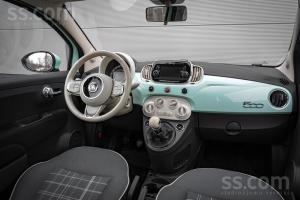 Green Fiat 500 2016 in Riga, with an engine capacity of 1.20 L and mileage of 156 thousand km for 5990 €, photo 14 on AUTOMOTO.COM.LV