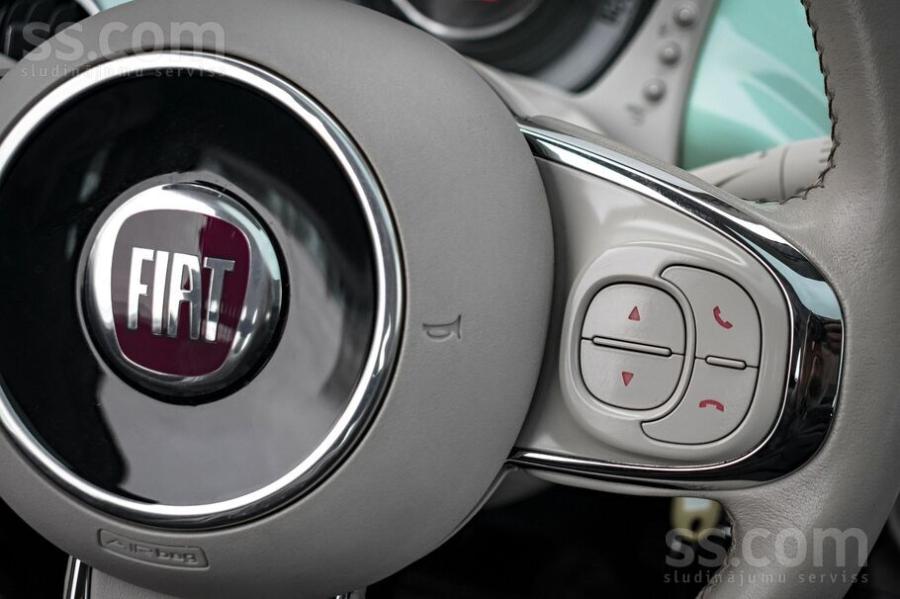 Green Fiat 500 2016 in Riga, with an engine capacity of 1.20 L and mileage of 156 thousand km for 5990 €, photo 21 on AUTOMOTO.COM.LV