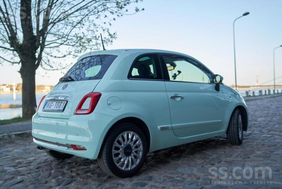 Zaļš Fiat 500 2016 Rīga, ar dzinēja tilpumu 1.20 L un nobraukumu 98 tūkst. km par 8500 €, foto 8 vietnē AUTOMOTO.COM.LV