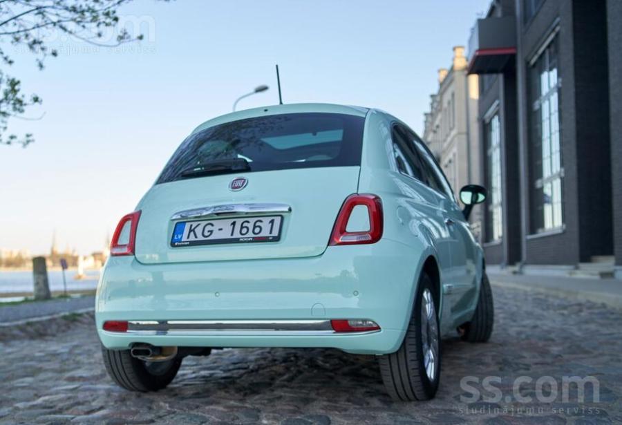 Zaļš Fiat 500 2016 Rīga, ar dzinēja tilpumu 1.20 L un nobraukumu 98 tūkst. km par 8500 €, foto 9 vietnē AUTOMOTO.COM.LV