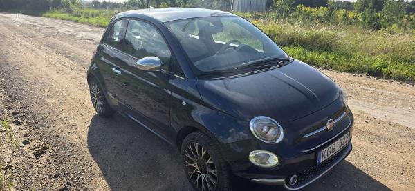 Green Fiat 500 2018 in Vilnius, with an engine capacity of 1.24 L and mileage of 56 thousand km for 8500 €, photo 6 on AUTOMOTO.COM.LV