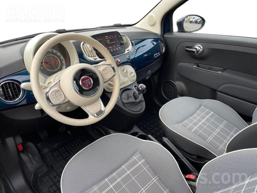 Zaļš Fiat 500 2021 Rīga, ar dzinēja tilpumu 1.20 L un nobraukumu 47 tūkst. km par 8990 €, foto 11 vietnē AUTOMOTO.COM.LV