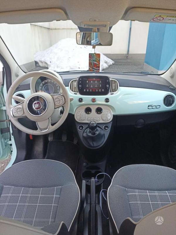 Zaļš Fiat 500 2021 Viļņa, ar dzinēja tilpumu 1.00 L un nobraukumu 71 tūkst. km par 7000 €, foto 10 vietnē AUTOMOTO.COM.LV