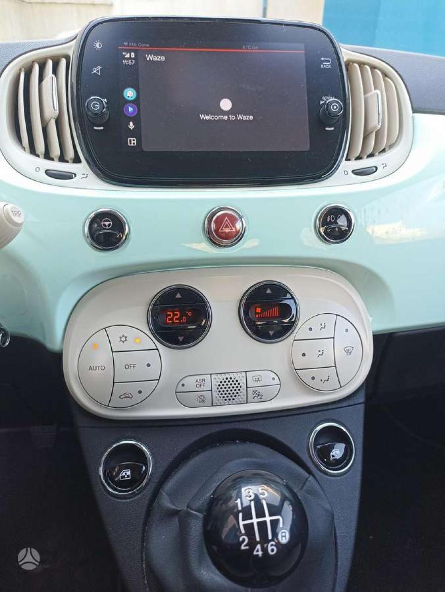 Zaļš Fiat 500 2021 Viļņa, ar dzinēja tilpumu 1.00 L un nobraukumu 71 tūkst. km par 7000 €, foto 12 vietnē AUTOMOTO.COM.LV