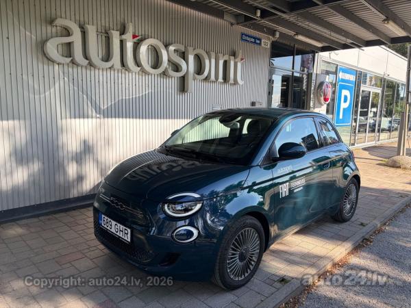 Green Fiat 500 2022 in Tallinn, with an engine capacity of 0.00 L and mileage of 10 thousand km for 19990 €, photo 1 on AUTOMOTO.COM.LV