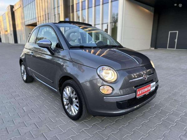 Grey Fiat 500 2014 in Vilnius, with an engine capacity of 1.24 L and mileage of 146 thousand km for 6950 €, photo 4 on AUTOMOTO.COM.LV