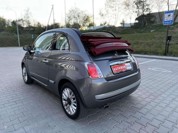Grey Fiat 500 2014 in Vilnius, with an engine capacity of 1.24 L and mileage of 146 thousand km for 6950 €, photo 6 on AUTOMOTO.COM.LV