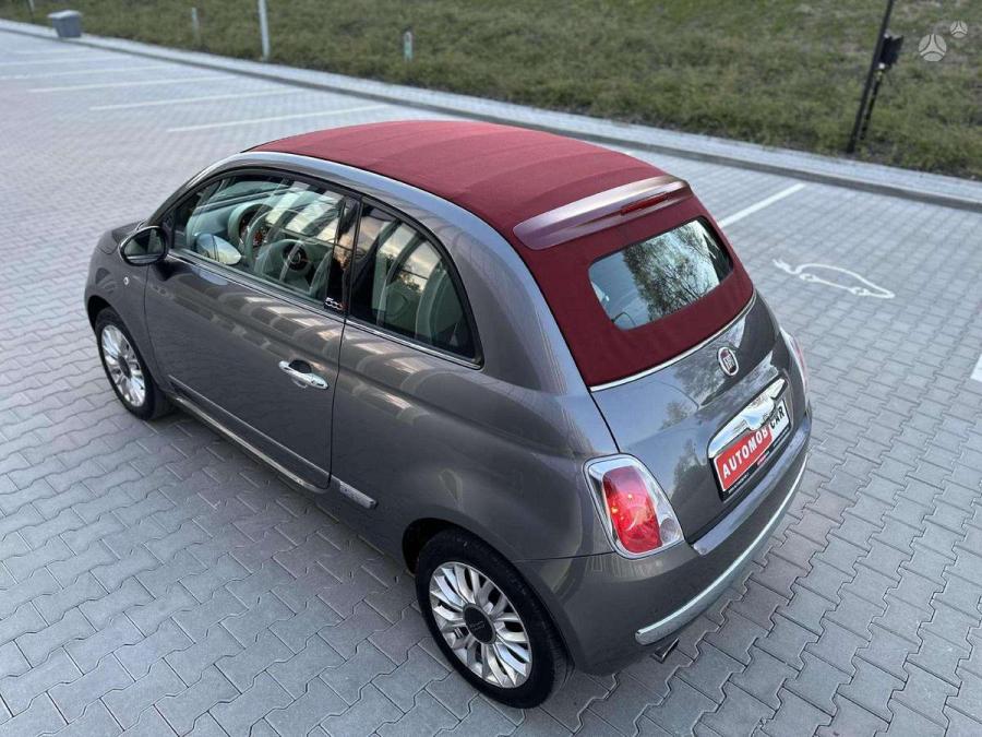 Pelēks Fiat 500 2014 Viļņa, ar dzinēja tilpumu 1.24 L un nobraukumu 146 tūkst. km par 6950 €, foto 21 vietnē AUTOMOTO.COM.LV