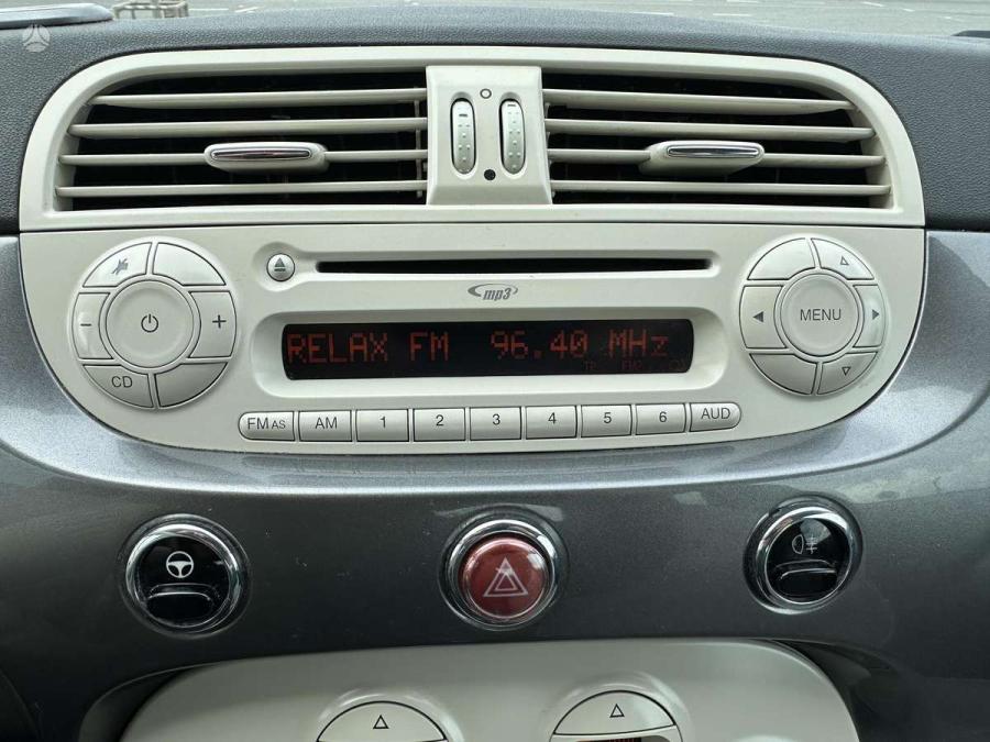 Grey Fiat 500 2014 in Vilnius, with an engine capacity of 1.24 L and mileage of 146 thousand km for 6940 €, photo 42 on AUTOMOTO.COM.LV