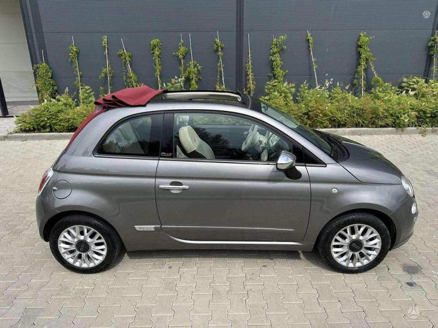 Grey Fiat 500 2014 in Vilnius, with an engine capacity of 1.24 L and mileage of 146 thousand km for 6940 €, photo 6 on AUTOMOTO.COM.LV