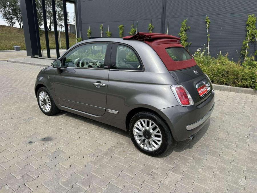 Grey Fiat 500 2014 in Vilnius, with an engine capacity of 1.24 L and mileage of 146 thousand km for 6940 €, photo 13 on AUTOMOTO.COM.LV