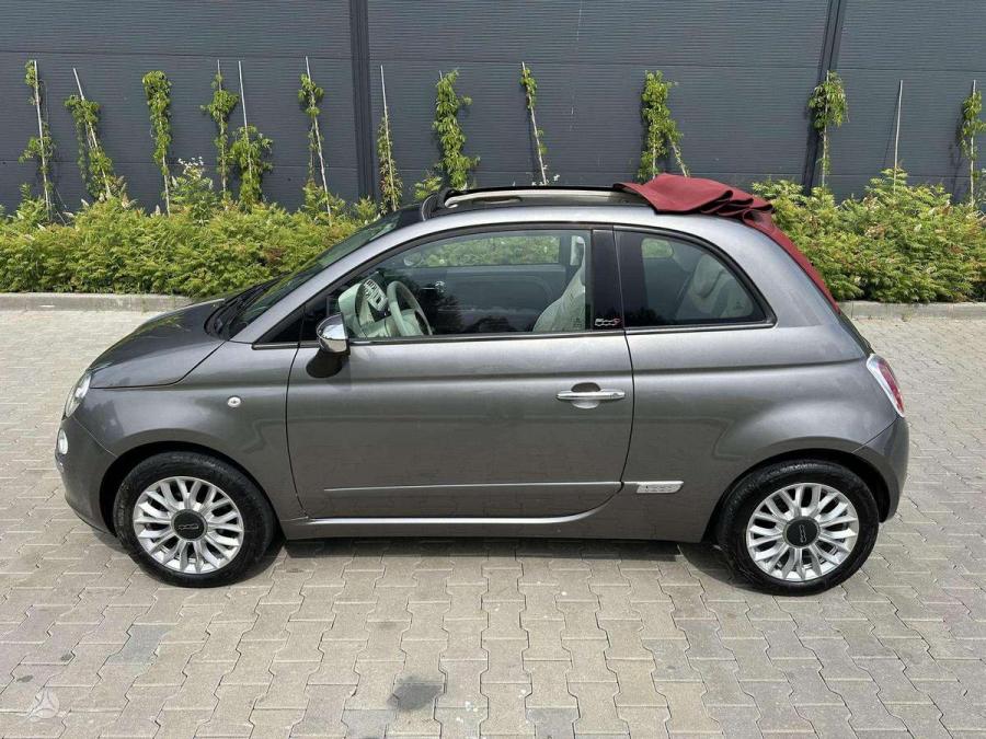 Grey Fiat 500 2014 in Vilnius, with an engine capacity of 1.24 L and mileage of 146 thousand km for 6940 €, photo 15 on AUTOMOTO.COM.LV