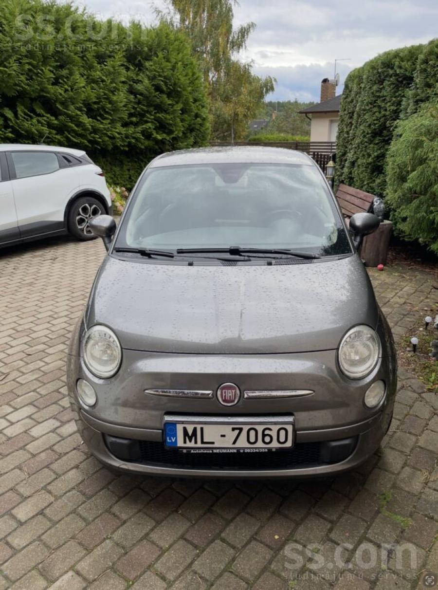 Grey Fiat 500 2010 in Riga, with an engine capacity of 1.20 L and mileage of 156 thousand km for 3200 €, photo 3 on AUTOMOTO.COM.LV