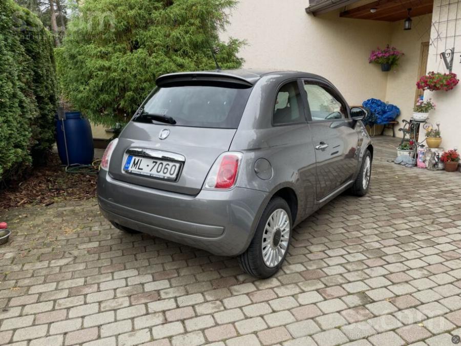 Grey Fiat 500 2010 in Riga, with an engine capacity of 1.20 L and mileage of 156 thousand km for 3200 €, photo 4 on AUTOMOTO.COM.LV