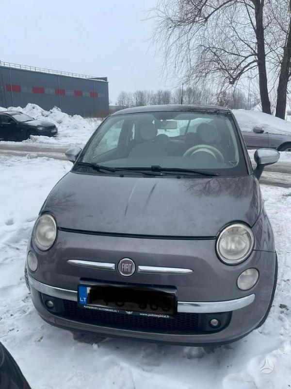 Grey Fiat 500 2012 in Klaipeda, with an engine capacity of 1.40 L and mileage of 139 thousand km for 2600 €, photo 1 on AUTOMOTO.COM.LV