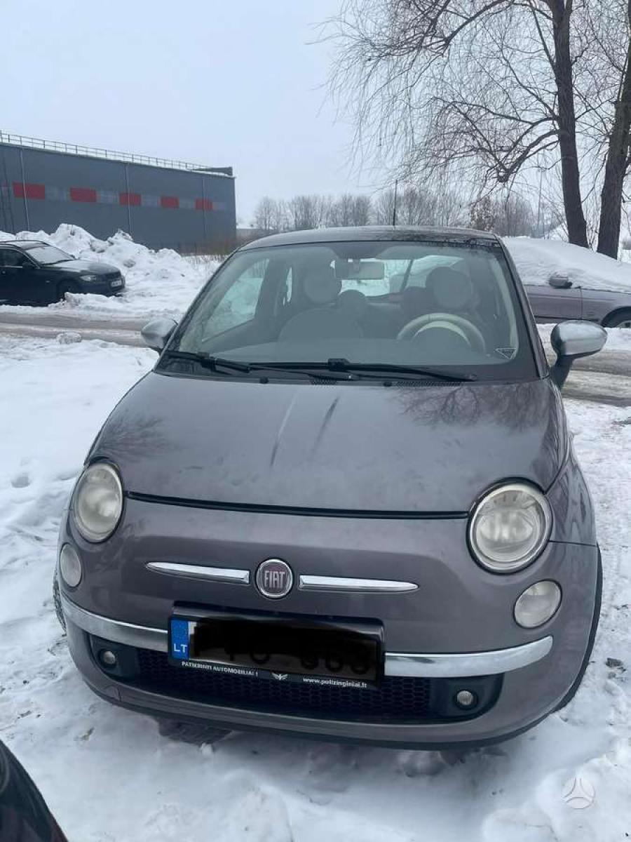 Grey Fiat 500 2012 in Klaipeda, with an engine capacity of 1.40 L and mileage of 139 thousand km for 2600 €, photo 1 on AUTOMOTO.COM.LV