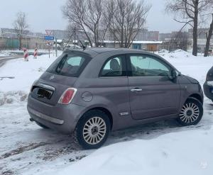 Grey Fiat 500 2012 in Klaipeda, with an engine capacity of 1.40 L and mileage of 139 thousand km for 2600 €, photo 2 on AUTOMOTO.COM.LV