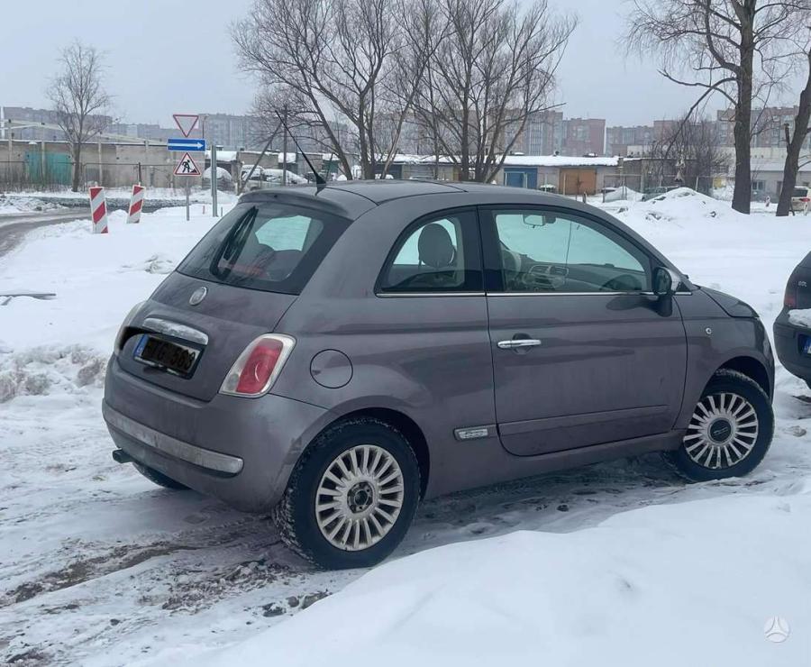 Grey Fiat 500 2012 in Klaipeda, with an engine capacity of 1.40 L and mileage of 139 thousand km for 2600 €, photo 2 on AUTOMOTO.COM.LV