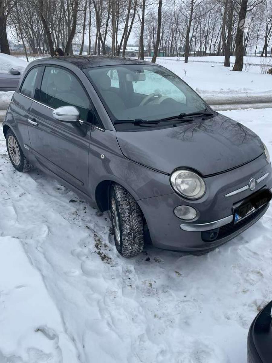 Grey Fiat 500 2012 in Klaipeda, with an engine capacity of 1.40 L and mileage of 139 thousand km for 2600 €, photo 3 on AUTOMOTO.COM.LV