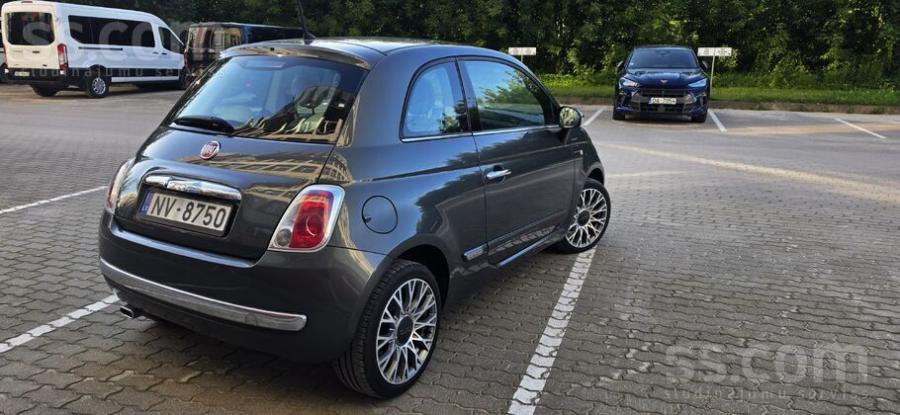 Pelēks Fiat 500 2013 Rīga, ar dzinēja tilpumu 1.20 L un nobraukumu 41 tūkst. km par 4900 €, foto 4 vietnē AUTOMOTO.COM.LV