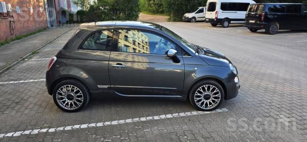 Grey Fiat 500 2013 in Riga, with an engine capacity of 1.20 L and mileage of 41 thousand km for 4900 €, photo 6 on AUTOMOTO.COM.LV