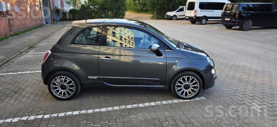 Pelēks Fiat 500 2013 Rīga, ar dzinēja tilpumu 1.20 L un nobraukumu 41 tūkst. km par 4900 €, foto 7 vietnē AUTOMOTO.COM.LV