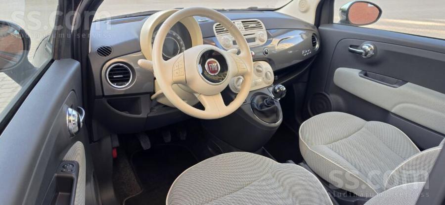 Pelēks Fiat 500 2013 Rīga, ar dzinēja tilpumu 1.20 L un nobraukumu 41 tūkst. km par 4900 €, foto 9 vietnē AUTOMOTO.COM.LV