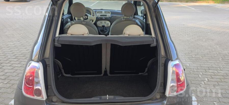 Pelēks Fiat 500 2013 Rīga, ar dzinēja tilpumu 1.20 L un nobraukumu 41 tūkst. km par 4900 €, foto 14 vietnē AUTOMOTO.COM.LV