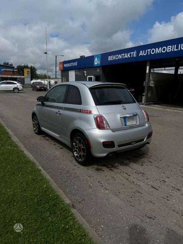 Pelēks Fiat 500 2013 Kauņa, ar dzinēja tilpumu 1.30 L un nobraukumu 183 tūkst. km par 5300 €, foto 5 vietnē AUTOMOTO.COM.LV