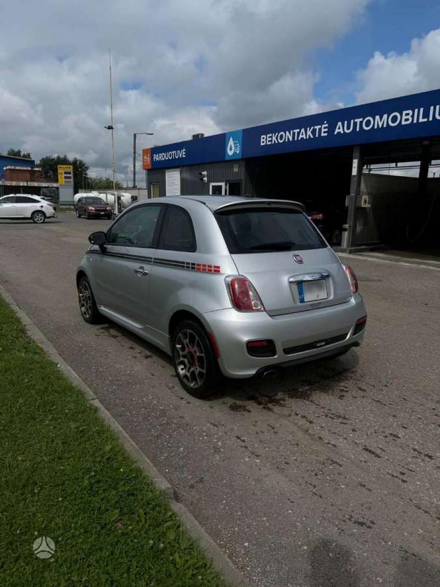 Pelēks Fiat 500 2013 Kauņa, ar dzinēja tilpumu 1.30 L un nobraukumu 183 tūkst. km par 5300 €, foto 6 vietnē AUTOMOTO.COM.LV
