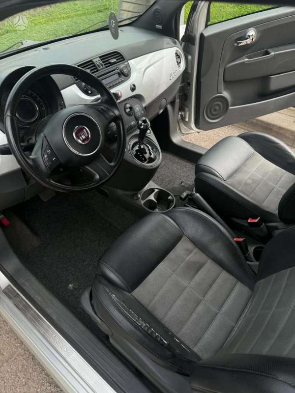 Pelēks Fiat 500 2013 Kauņa, ar dzinēja tilpumu 1.30 L un nobraukumu 183 tūkst. km par 5300 €, foto 9 vietnē AUTOMOTO.COM.LV