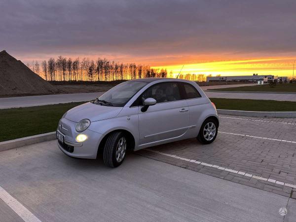 Grey Fiat 500 2007 in Klaipeda, with an engine capacity of 1.25 L and mileage of 155 thousand km for 2700 €, photo 1 on AUTOMOTO.COM.LV