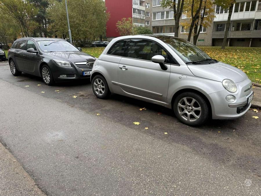 Серый Фиат 500 2007 в Клайпеда, объемом двигателя 1.25 л и пробегом 155 тыс. км за 2650 €, фото 7 на AUTOMOTO.COM.LV