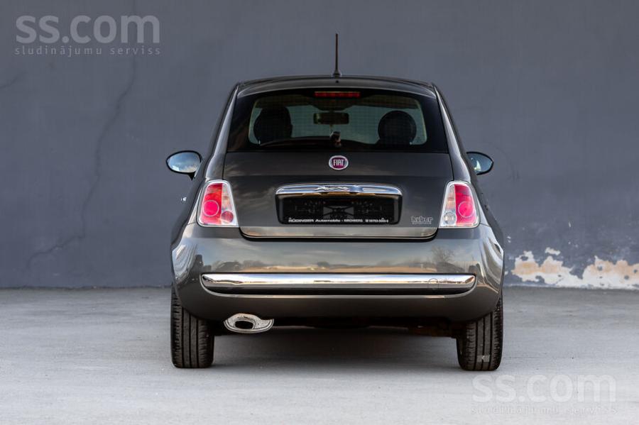 Pelēks Fiat 500 2013 Jelgava, ar dzinēja tilpumu 0.90 L un nobraukumu 167 tūkst. km par 4000 €, foto 9 vietnē AUTOMOTO.COM.LV