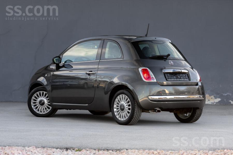Pelēks Fiat 500 2013 Jelgava, ar dzinēja tilpumu 0.90 L un nobraukumu 167 tūkst. km par 4000 €, foto 10 vietnē AUTOMOTO.COM.LV