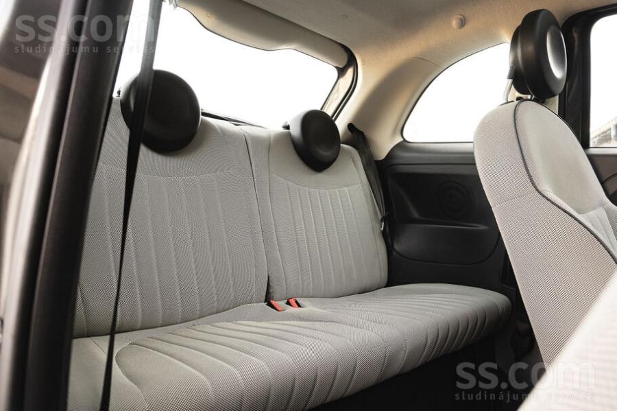 Pelēks Fiat 500 2013 Jelgava, ar dzinēja tilpumu 0.90 L un nobraukumu 167 tūkst. km par 4000 €, foto 13 vietnē AUTOMOTO.COM.LV