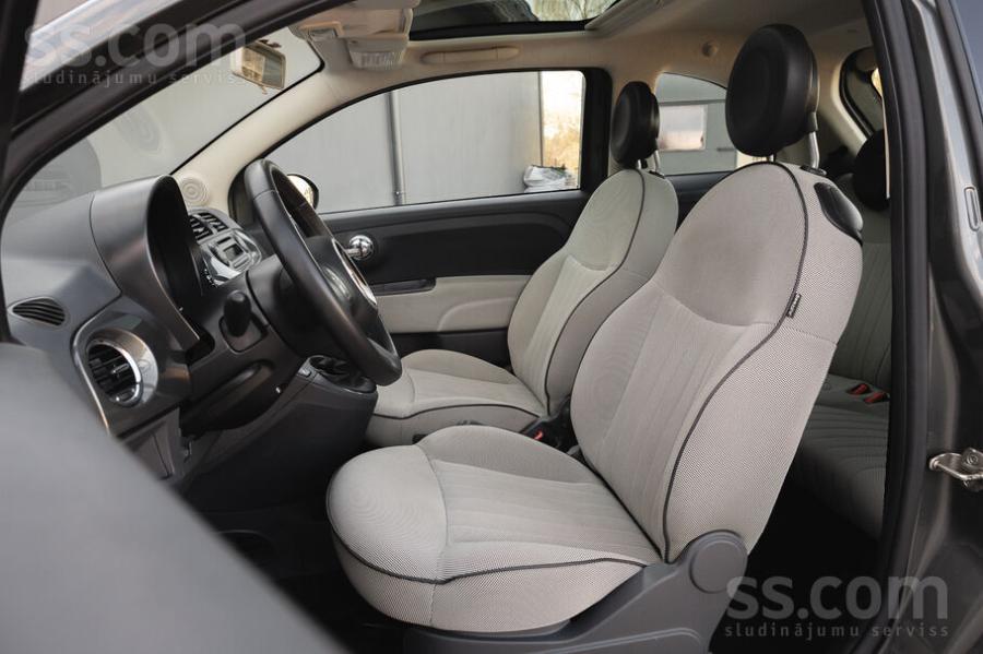 Pelēks Fiat 500 2013 Jelgava, ar dzinēja tilpumu 0.90 L un nobraukumu 167 tūkst. km par 4000 €, foto 19 vietnē AUTOMOTO.COM.LV