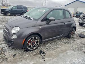 Grey Fiat 500 2015 in Vilnius, with an engine capacity of 1.40 L and mileage of 92 thousand km for 5900 €, photo  on AUTOMOTO.COM.LV