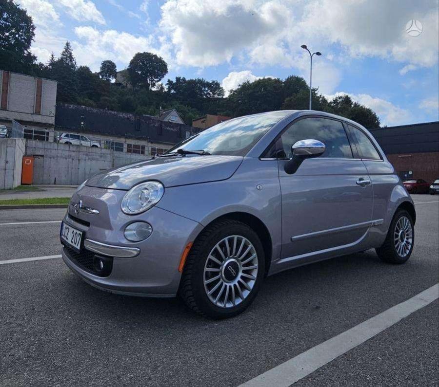 Grey Fiat 500 2015 in Kaunas, with an engine capacity of 1.37 L and mileage of 49 thousand km for 6290 €, photo 4 on AUTOMOTO.COM.LV